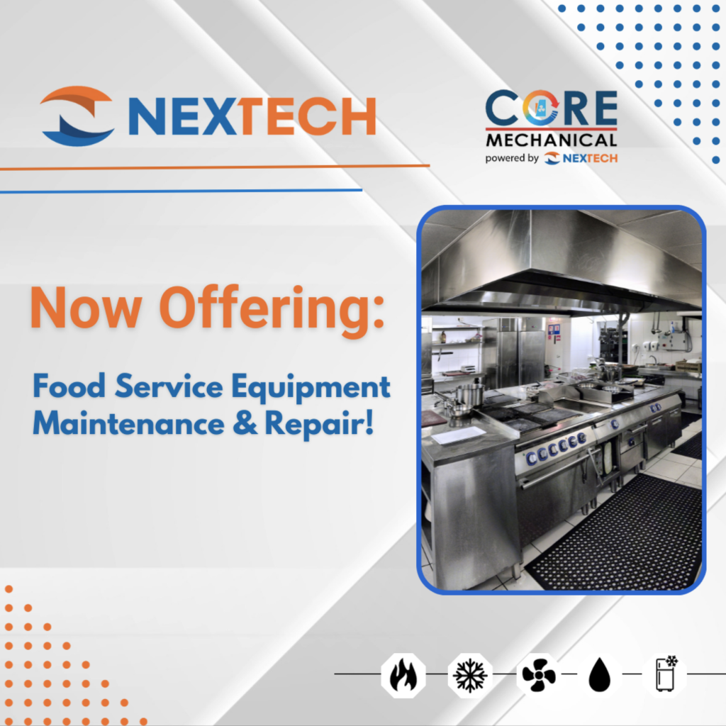 Nextech now offering Hotside & Food Service Equipment Services. – Nextech